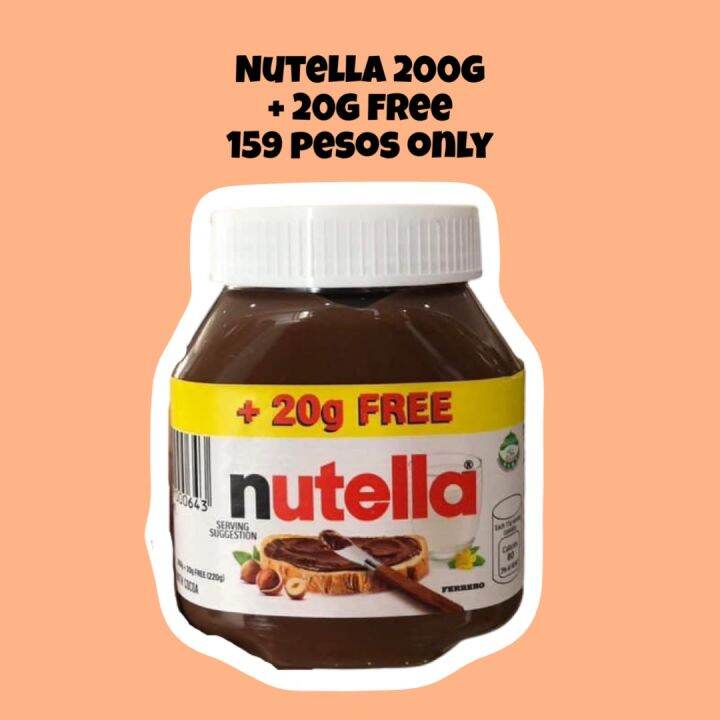 Nutella 200g + 20g FREE | Lazada PH