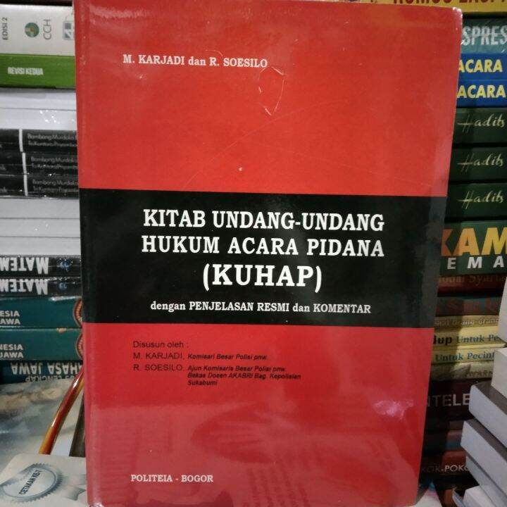KITAB UNDANG UNDANG HUKUM ACARA PIDANA | Lazada Indonesia