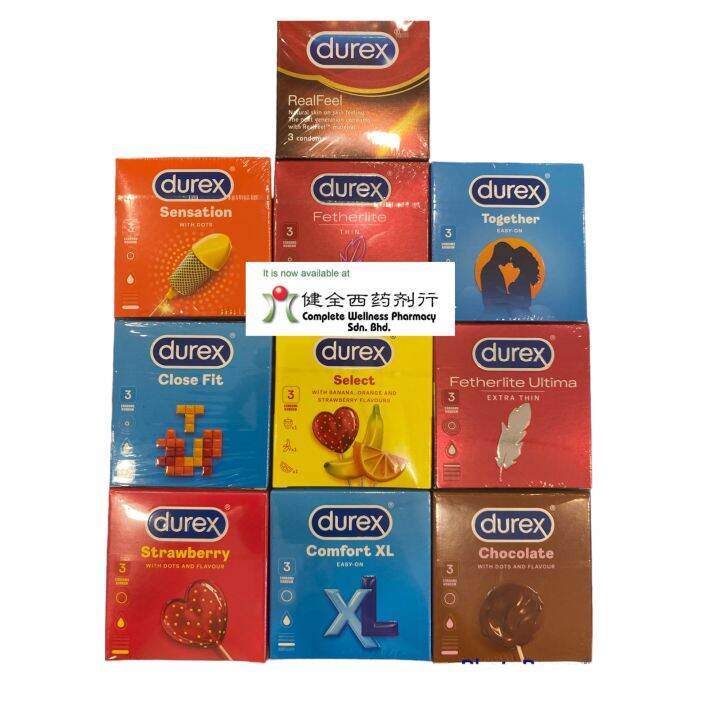 Durex Condoms 3s (Variable Range) | Lazada