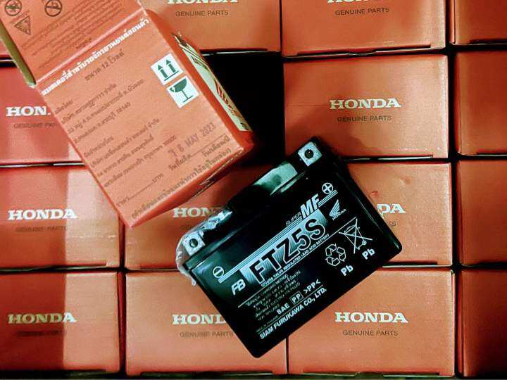แบตเตอรี่honda Fb battery FTZ5 2023 แบตเตอรี่มอเตอร์ไซค์ แบตแห้ง สำหรับ ...