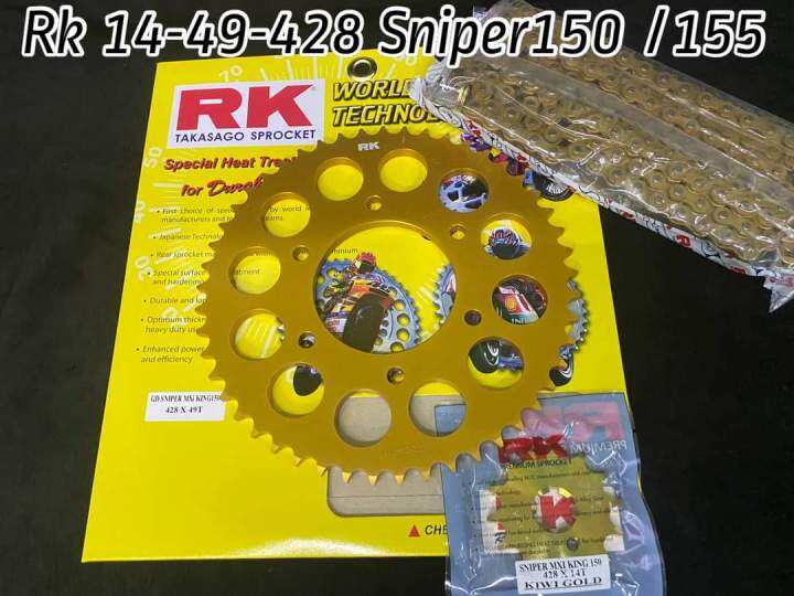 SNIPER 150/155 14 49 428 RK CHAIN SET | Lazada PH