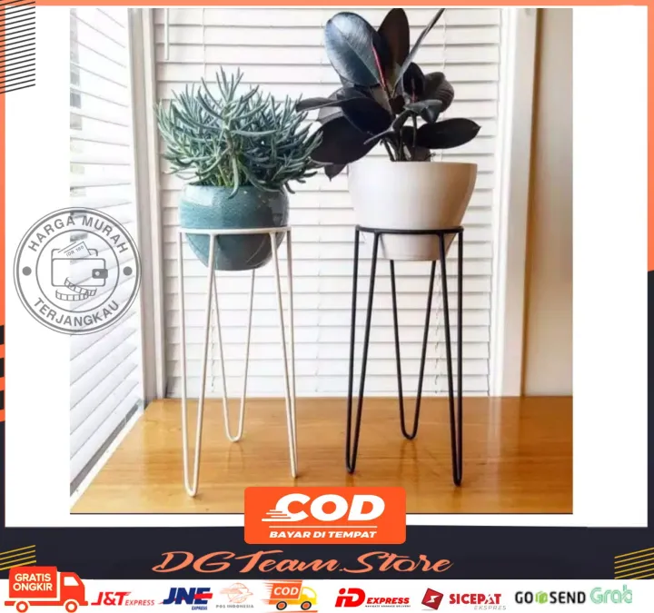 STANDING POT MINIMALIS TINGGI dan BESAR / STANDING POT BUNGA / tempat ...