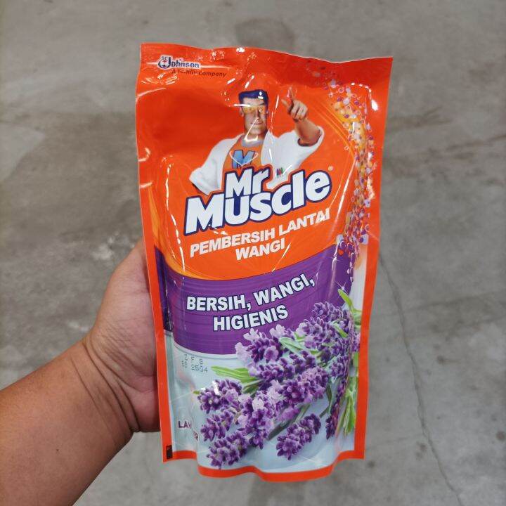 Mr. Muscle Pembersih Lantai Wangi Lavender Pouch 800 ml | Lazada Indonesia