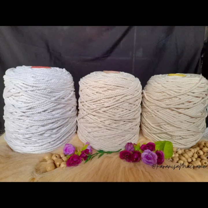 1KG Tali katun Macrame (Benang macrame 4mm) | Lazada Indonesia