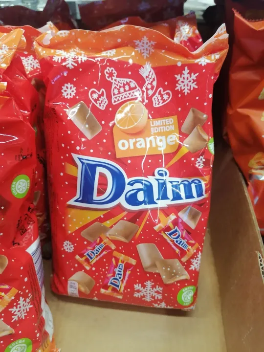 Daim Orange Limited Edition Milk Chocolat with Caramel, Orange-Flavored ...