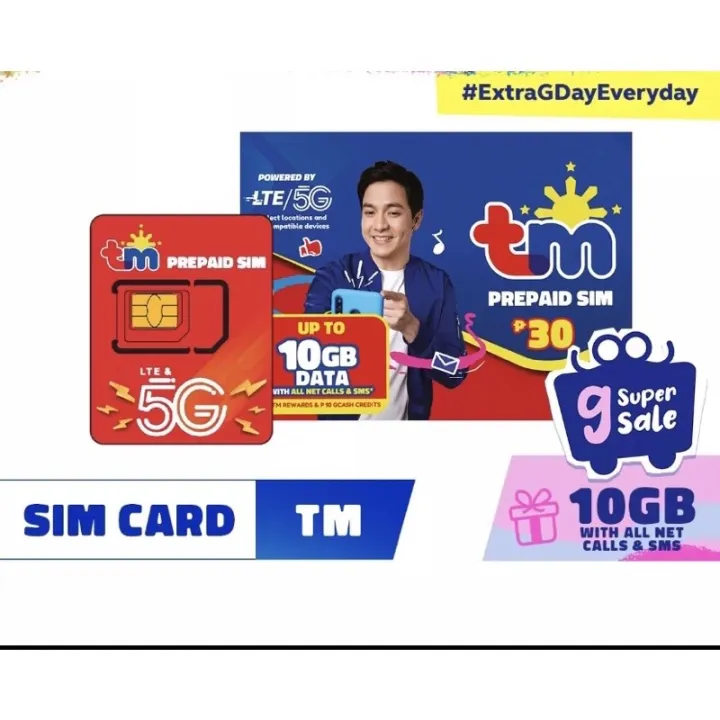 TM Prepaid Sim Card LTE 5G.FREE 10GB FOR 7DAYS BRAND NEW Fresh Simcard | Lazada PH