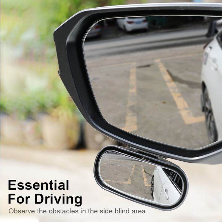 Car Universal Mirror 360° Adjustable Wide Angle Side Rear Mirror ...