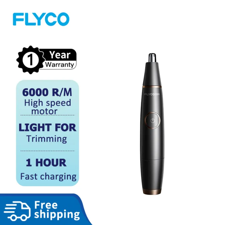 Flyco Electric Nose Hair Trimmer Rechargeable for Men Women FC5600 ...