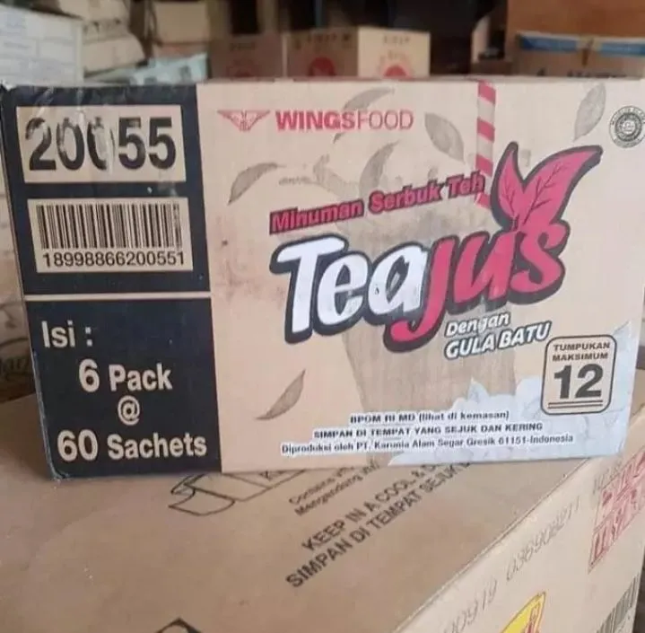 Tea Jus Gula Batu 1 Dus / Tea Jus Dusan Gula Batu / Tea Jus Murah ...