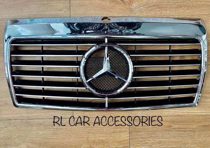 Mercedes benz W124 AMG front grill grille sarung logo emblem bodykit ...