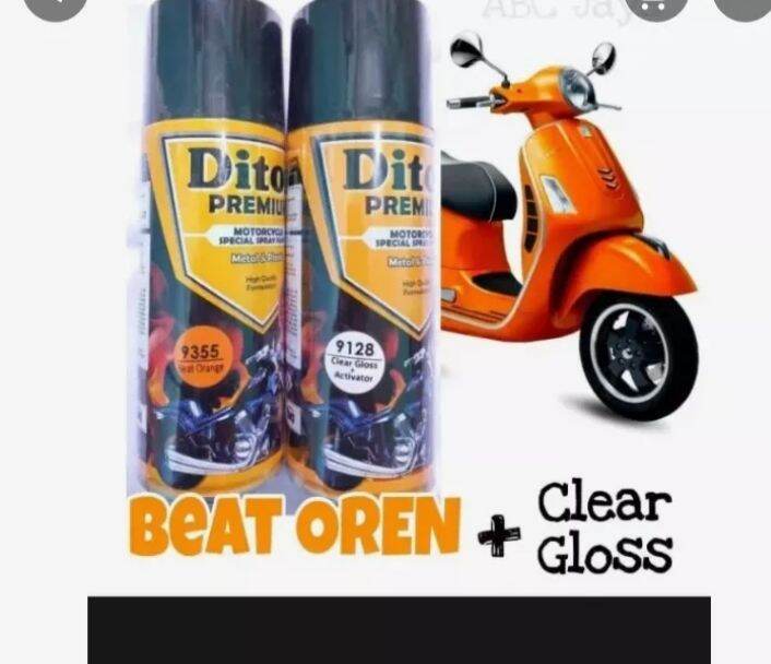 Paket Hemat Pylok Pylox Diton Premium 400cc Beat Orange 9355 dan Clear ...