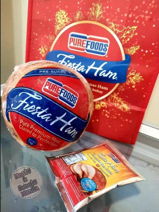 Purefoods Fiesta Ham Premium Glazed Pre-sliced Ham 1kg Christmas Ham ...