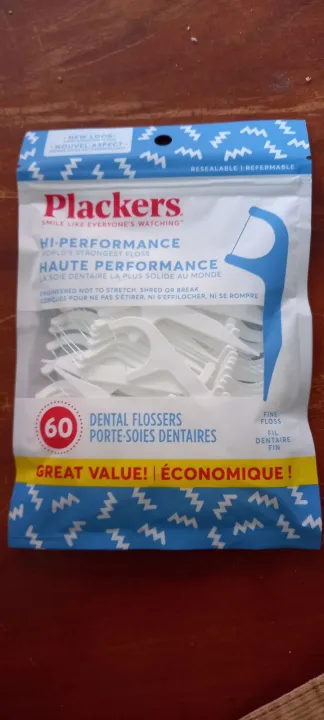 Dental Floss Picks Plackers Micro Mint , 60Count sold per pack ...