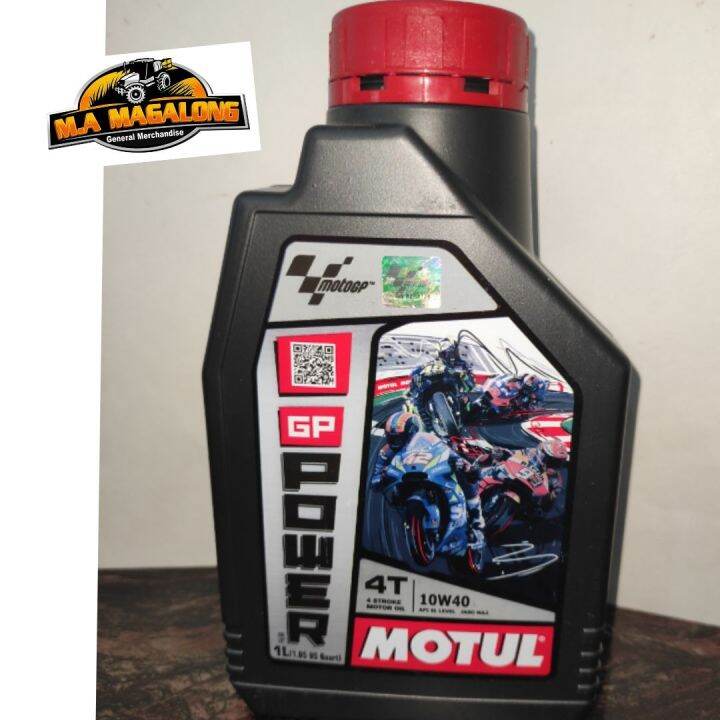 MOTUL GP POWER 10W40 (4T 4 STROKE MOTOR OIL ) 1 LITER | Lazada PH