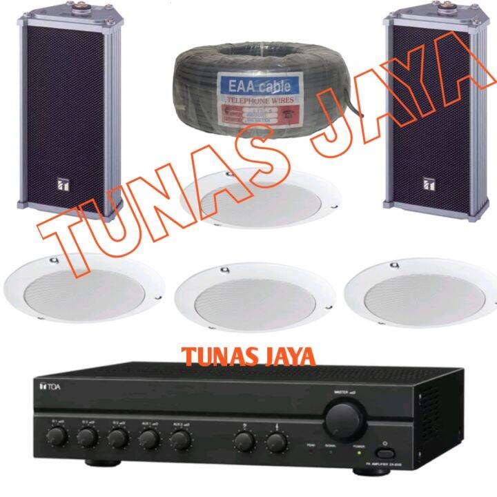 PAKER TOA CEILING ATAU SPEAKER PLAFON DAN AMPLI TOA ORIGINAL TOA ...