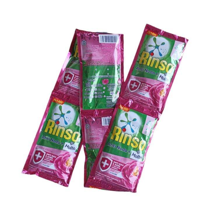 Rinso Anti Noda Plus Molto Deterjen Cair 6 sachet/renceng | Lazada ...