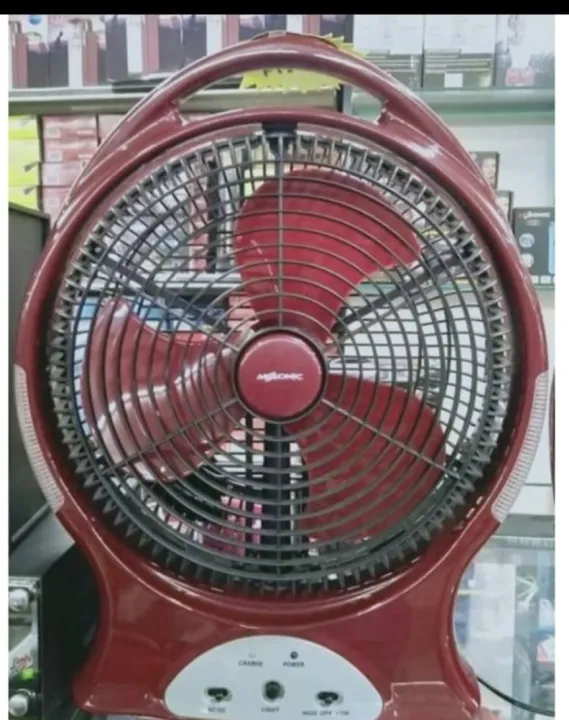 Rechargeable Fan 12 Inch with LED light and Radio | Lazada