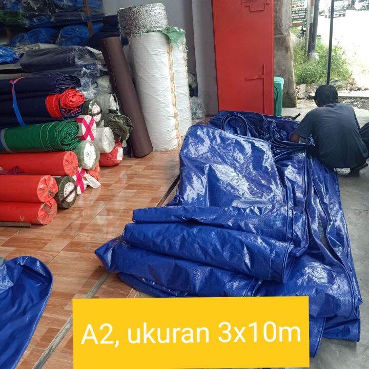 terpal A2, ukuran 3x10m, biru silfer | Lazada Indonesia