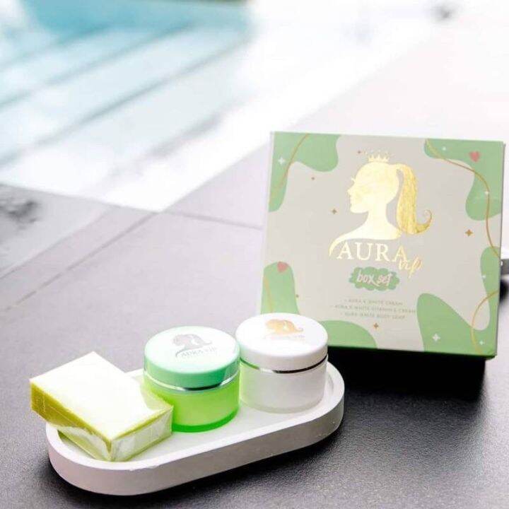 ออร่าวีไอพี Aura Vip ครีมเร่งขาว หัวเชื้อเร่งขาว ขาวไวภายในชุดแรก ‼️💚🤍 ...