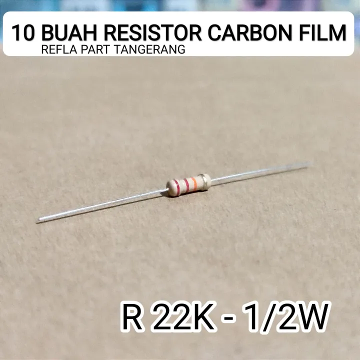 10 BUAH RESISTOR 22K 1/2W CF 5% ROHS | Lazada Indonesia