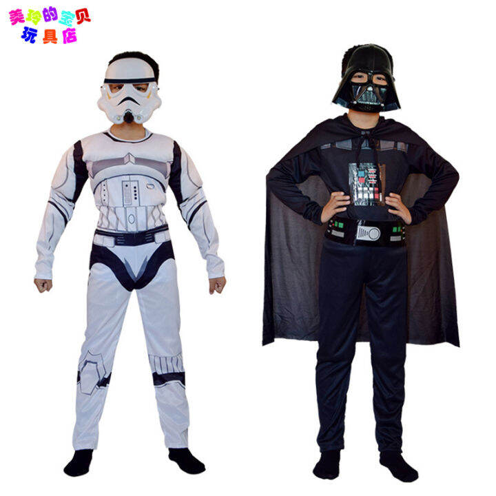Star Wars White Soldier Clothes Black Soldier Suit Jedi White Knight ...