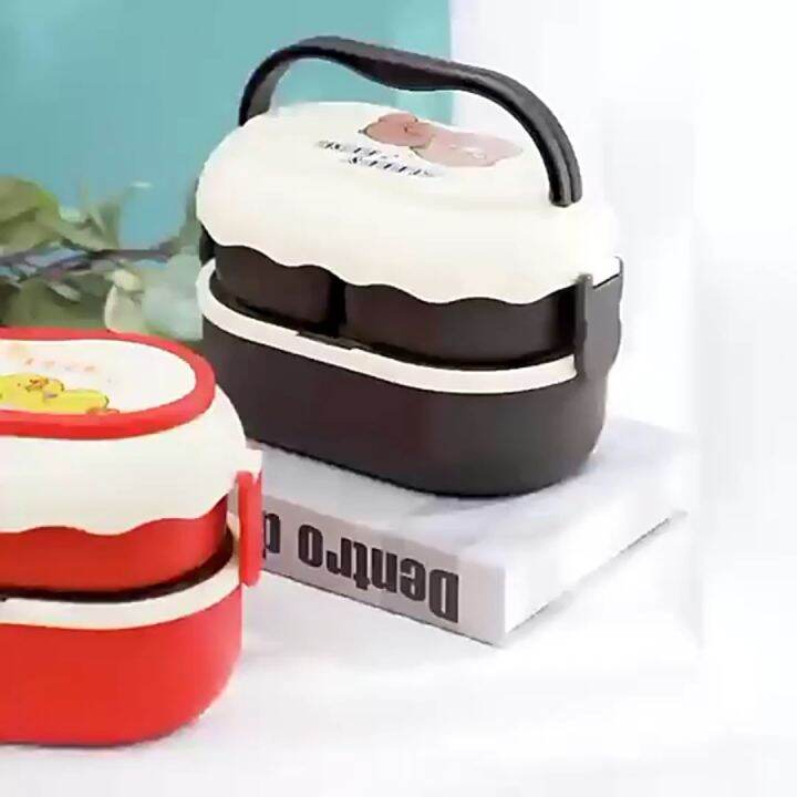 HOMSA Large-capacity high-quality lunch box with cutlery delivery lunch ...
