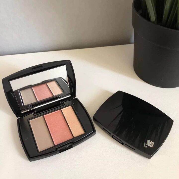 Lancome Eyeshadow Palette 3เฉดสี โทนชมพูอ่อน ขนาดพกพา 2 g | Lazada.co.th