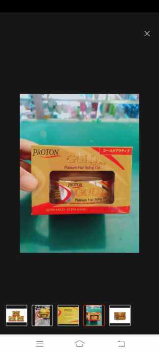 Proton Gold Platinum Hair Styling Gel For Men | Lazada