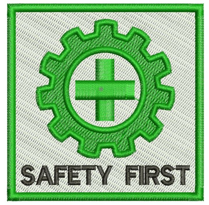 BORDIR LOGO SAFETY FIRST K3 VELCRO | Lazada Indonesia