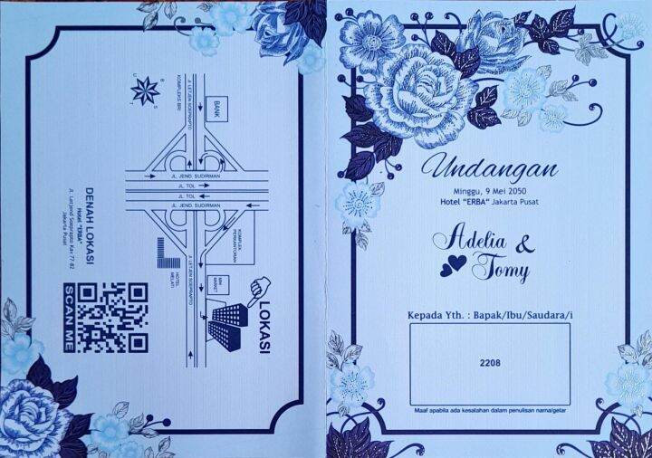 Blanko undangan pernikahan erba terbaru cover 2208 | Lazada Indonesia