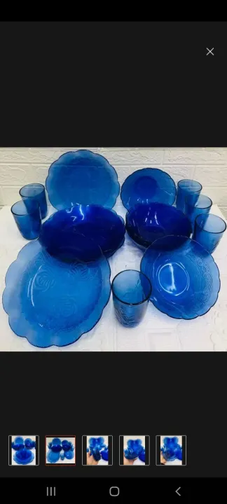 Blue Plate sets glass | Lazada PH