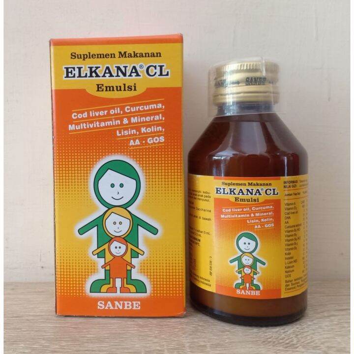 ELKANA CL SIRUP 120 ML DAN ELKANA SIRUP - MULTIVITAMIN ANAK | Lazada Indonesia