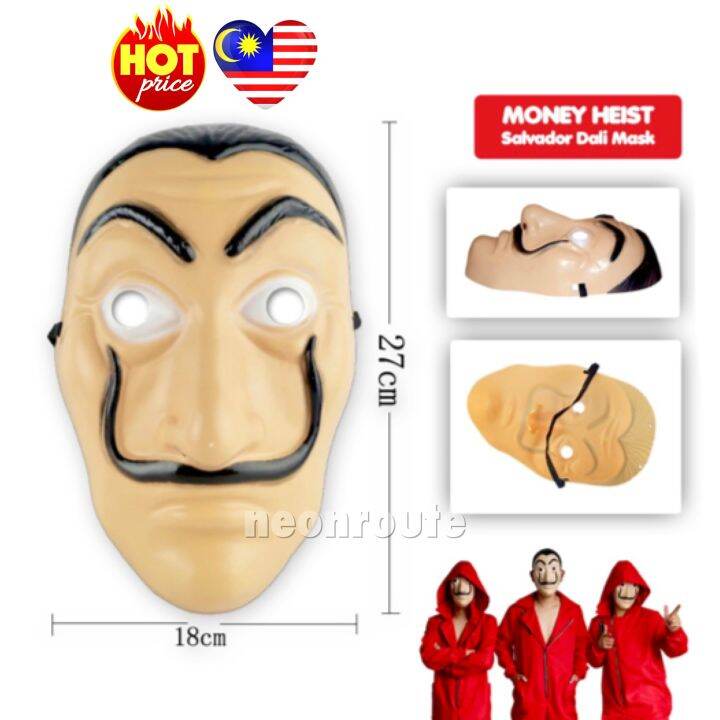 Money Heist Mask. Topeng Salvador Dali | Lazada