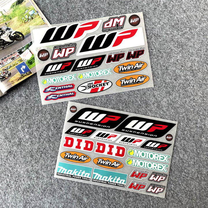 Reflective WP Stickers Fork Motorcycle Accessories Suspension ...
