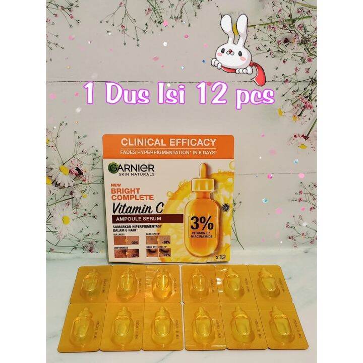 12 pcs Ampoule Vitamin C Garnier Bright Complete Hiperpigmentasi Serum | Lazada Indonesia