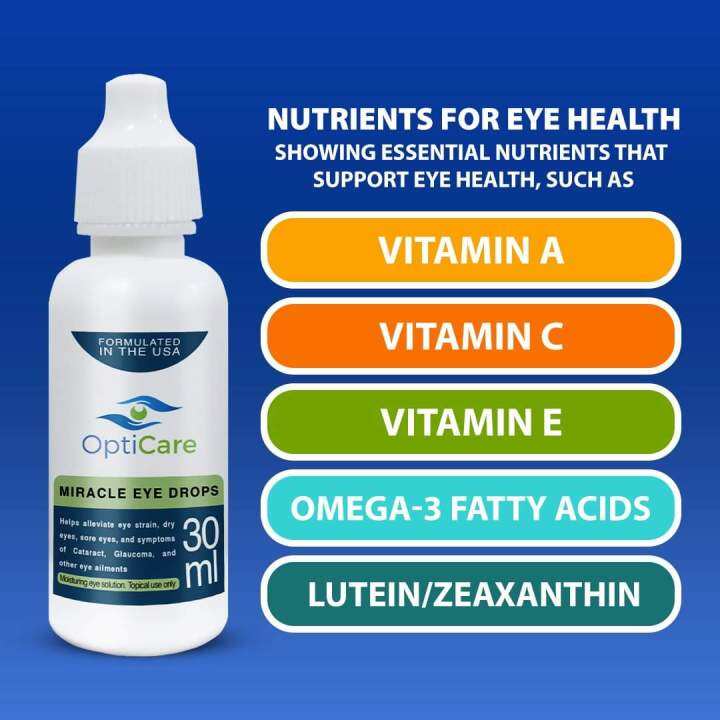 OPTICARE MIRACLE Eyedrops and Lutein 30ml | Lazada PH
