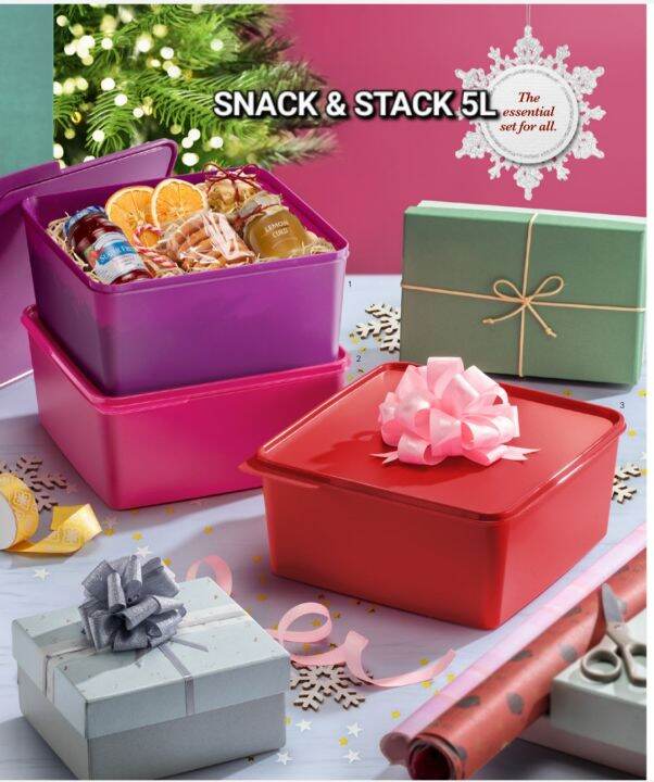 TUPPERWARE SNACK & STACK | Lazada