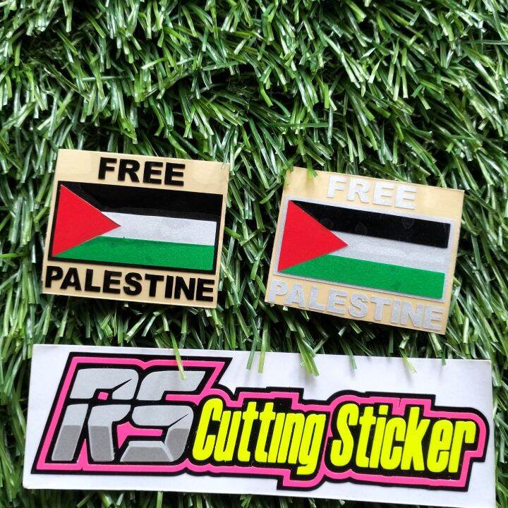sticker bendera Palestina free Palestine sticker cutting | Lazada Indonesia