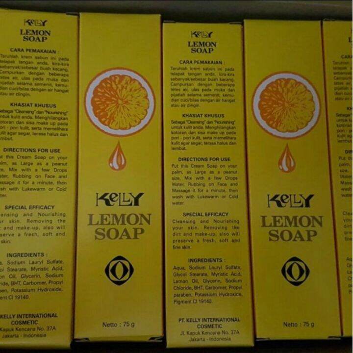 Original Kelly Lemon Soap 75g Sabun Cuci Pembersih Muka Wajah | Lazada ...