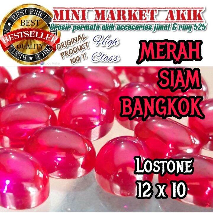 Batu delima merah siam bangkok | Lazada Indonesia
