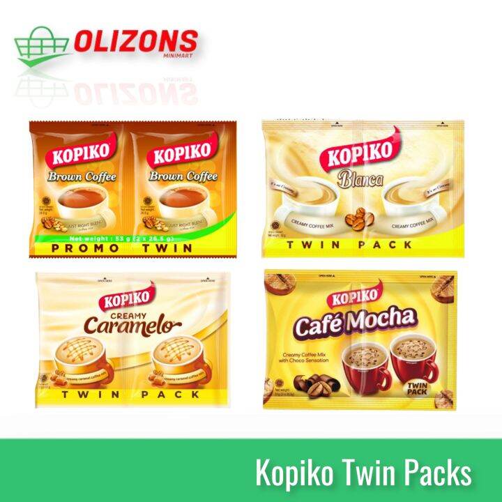 Kopiko Twin Pack • Brown / Blanca / Caramelo / Café Mocha • Sold per 10 ...