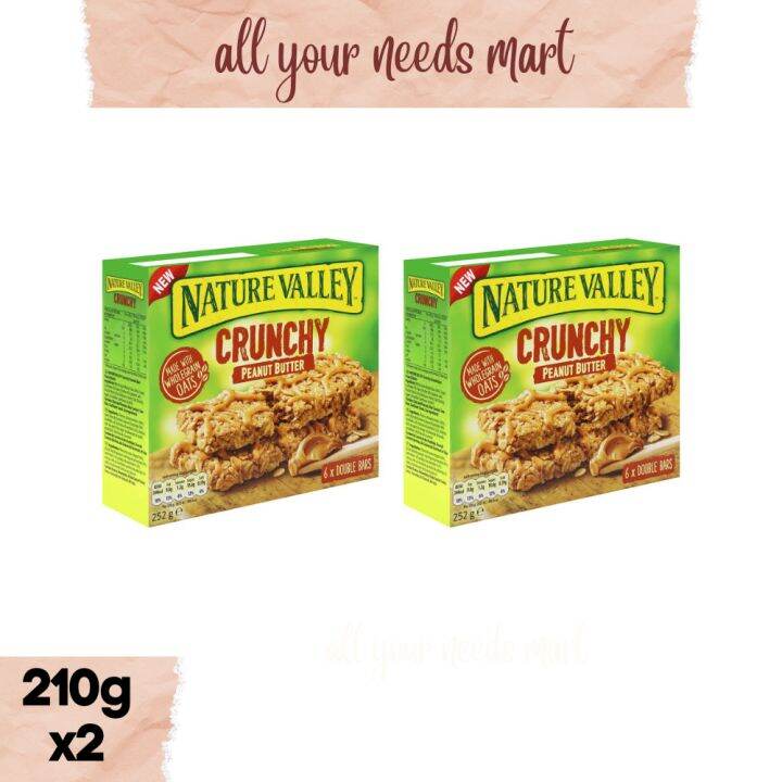 Nature Valley ♡ Crunchy ♡ Peanut Butter 210g x2 | Lazada PH