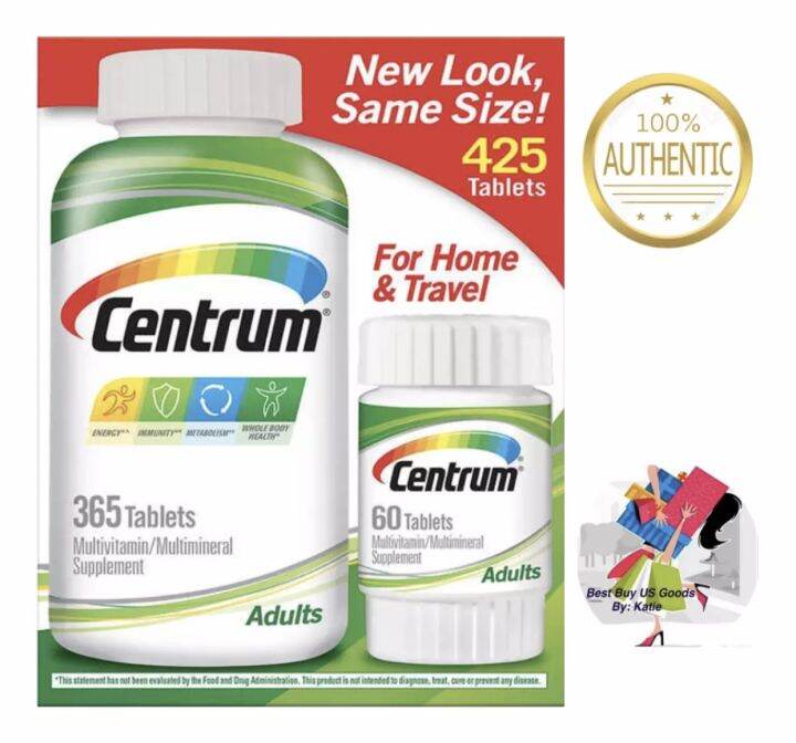 Centrum Complete Multivitamins 425 Tablets (Home & Travel) | Lazada PH