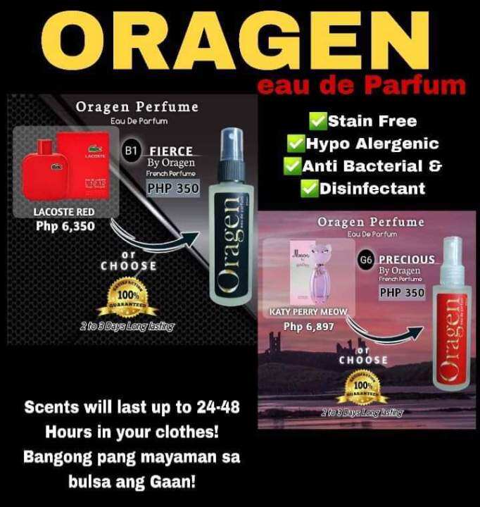ORAGEN PERFUME | Lazada PH: Buy sell online Unisex with cheap price ...