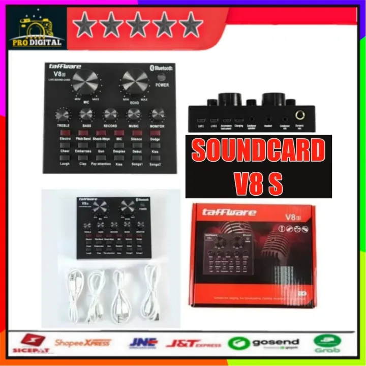 TAFFWARE SOUNDCARD V8S BLUETOOTH AUDIO USB EXTERNAL ADAPTER | Lazada ...