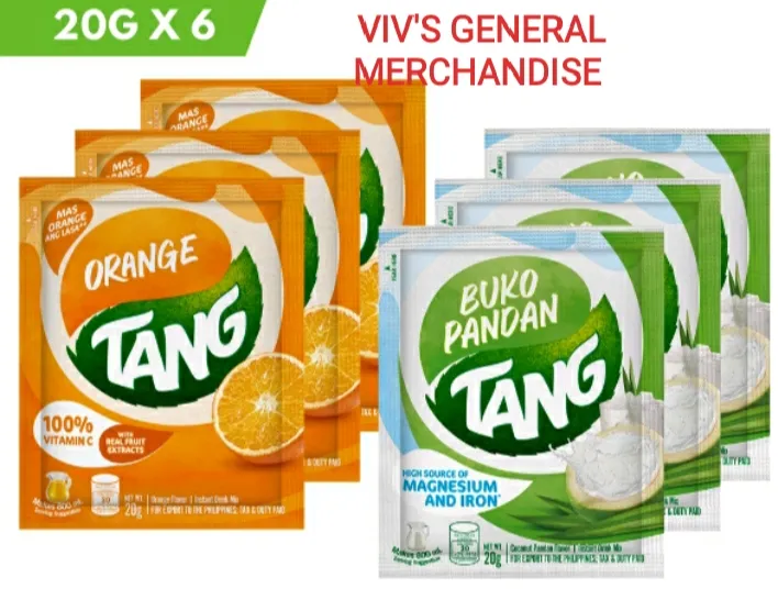 Tang Orange & Buko Pandan ( 6 sachets x 20 grams ) | Lazada PH