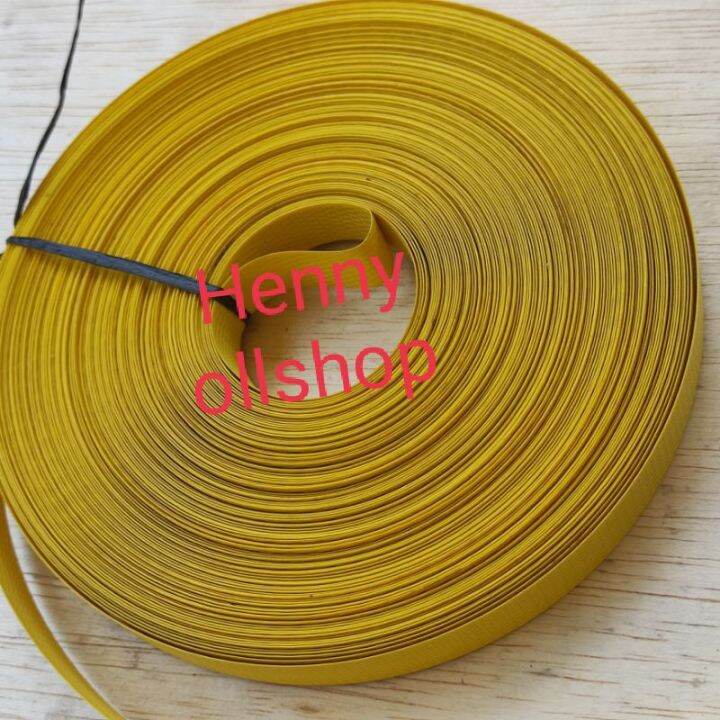 Tali Plat Strapping Plastik Kuning 13Mm Pengikat lencek garpu tanah ...