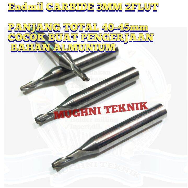 EDMIL ENMILL MATA MILLING MATA BORFRAIS 3MM 2 FLUT COCOK BUAT ...