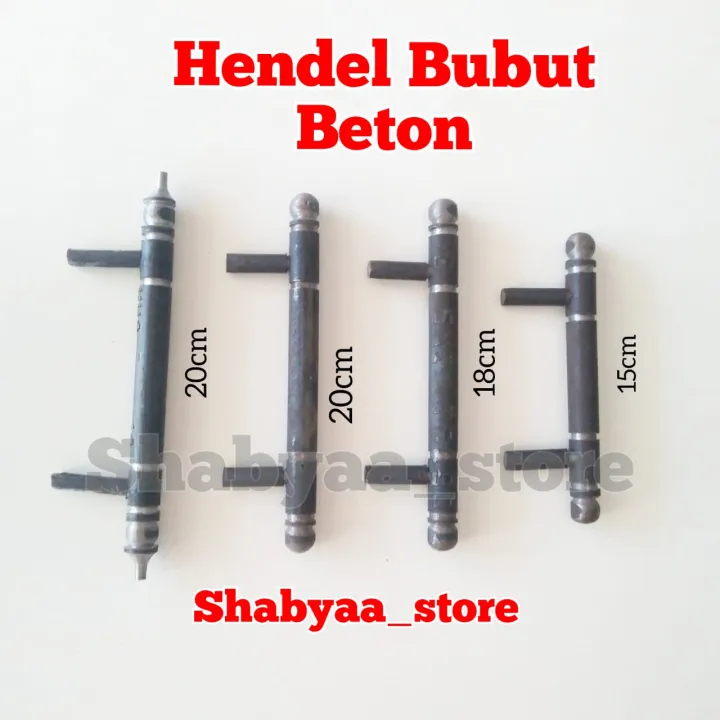 handel handle bubut besi beton tarikan gagang pintu pagar besi | Lazada ...