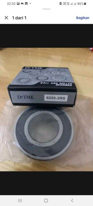 Ball bearing 6205 2RS Detmk | Lazada Indonesia